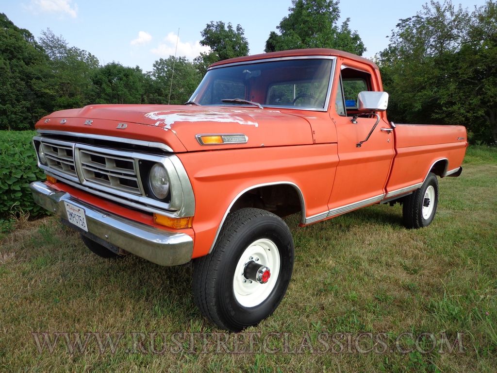 1972 F250 Highboy sport custome 390 orange HB Ford 72